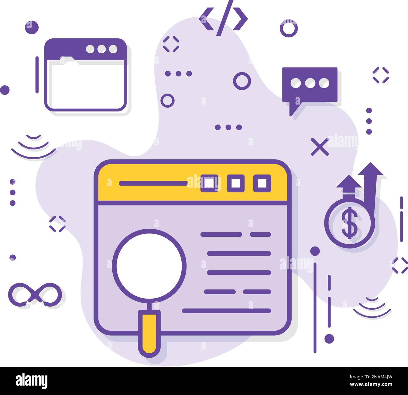 Search bar button app hi-res stock photography and images - Alamy