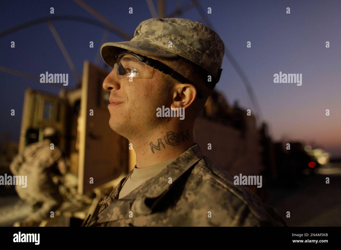 In this Saturday, Dec. 17, 2011 photo, a U.S. Army Pfc. Nicolas Piperis ...