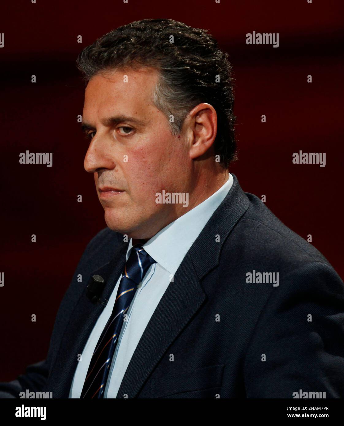 Italian anti-mafia magistrate Nino Di Matteo attends the taping of the ...