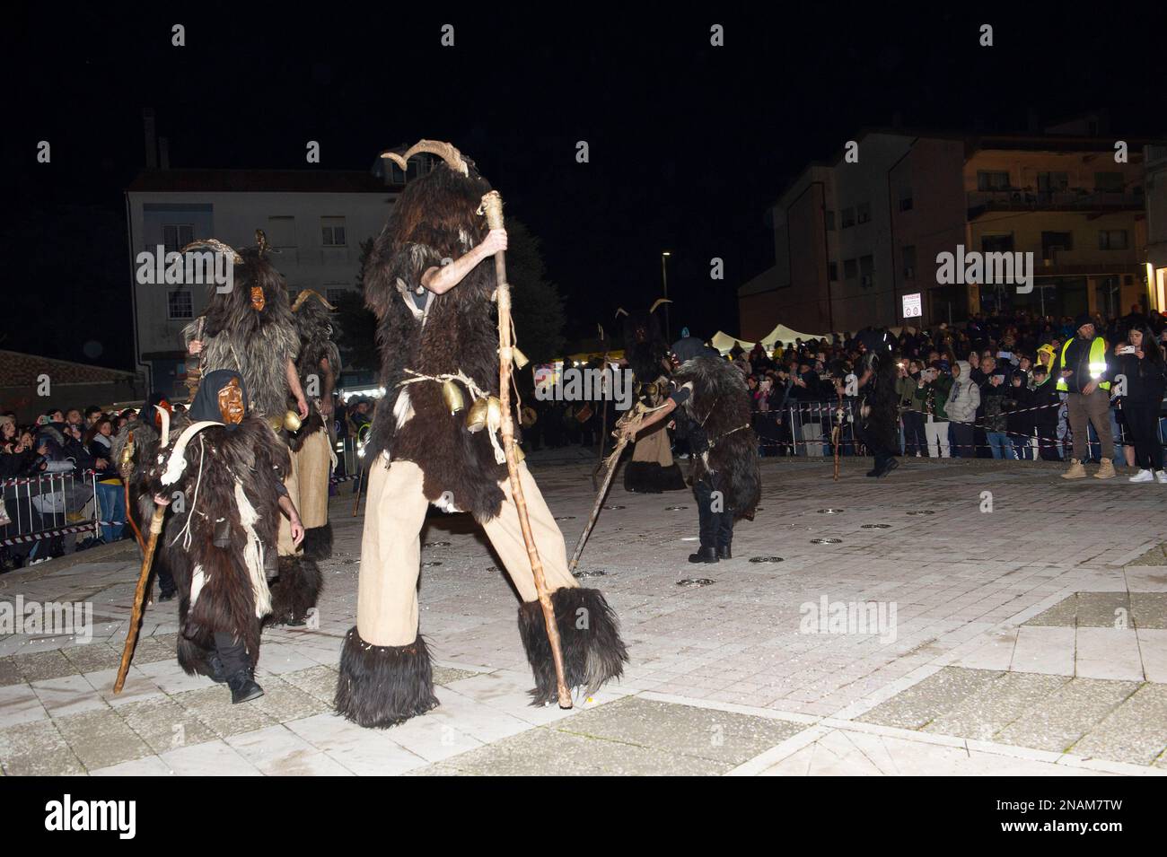 02-4-2023 - Italy, Sardinia, Sassari, Carnival in Macomer "Carrasegare ...