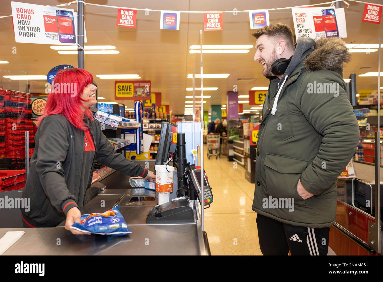 EDITORIAL USE ONLY Jack Ford, from Prestwich is the first to receive a ...