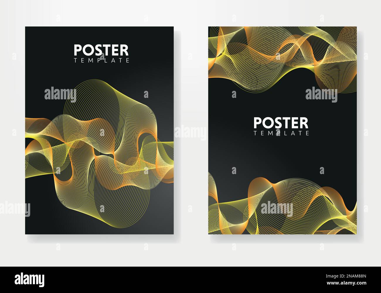 Set of Editable poster template. Can be used for poster, brochure ...