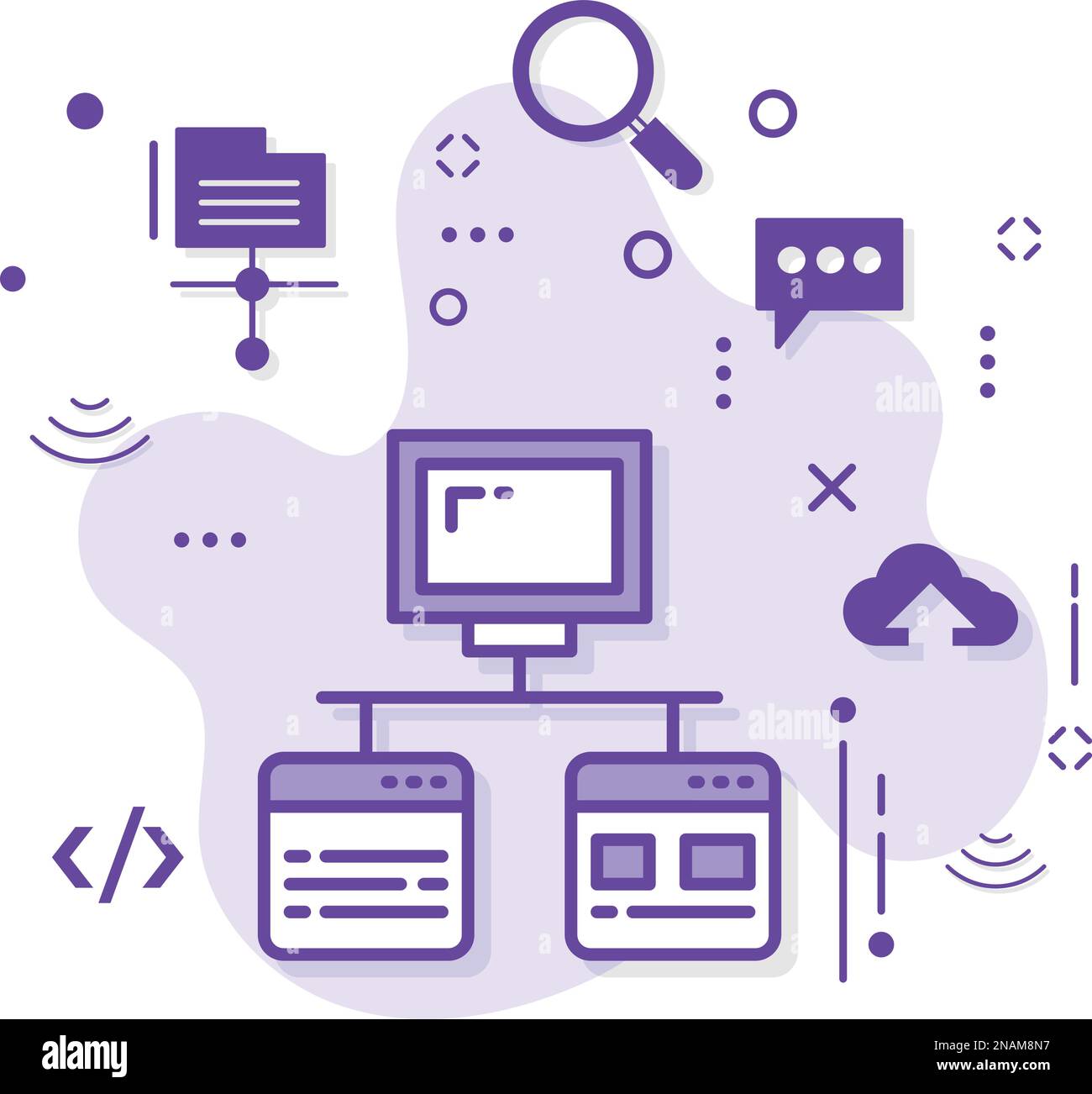 Virtual terminal Stock Vector Images - Alamy