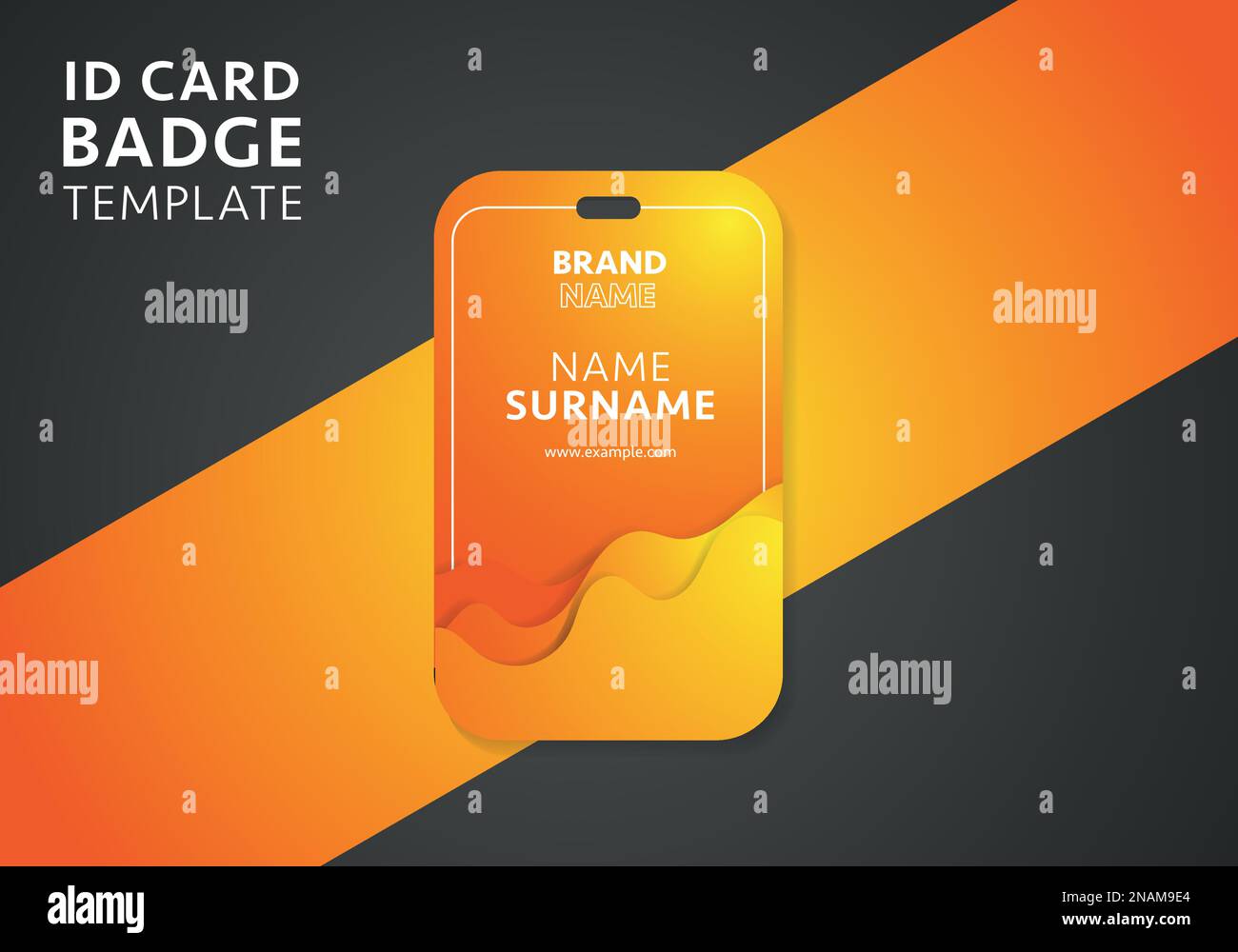 Badge template design of business corporate identity. Colorful abstract ...