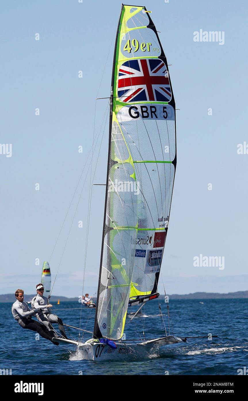 Great Britain's Dylan Fletcher and Alain Sign compete during the men's ...