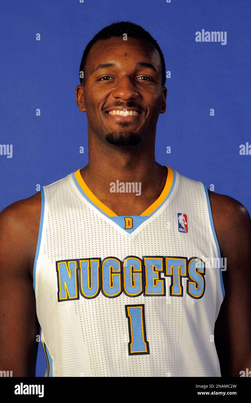 Denver Nuggets' Jordan Hamilton poses for photos during media day in ...