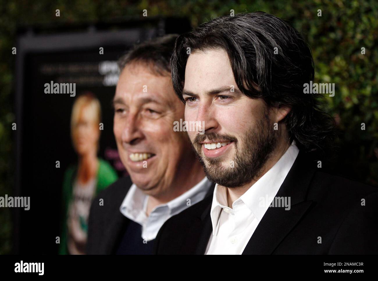 Director Jason Reitman, right, and his dad, Ivan Reitman, pose together ...
