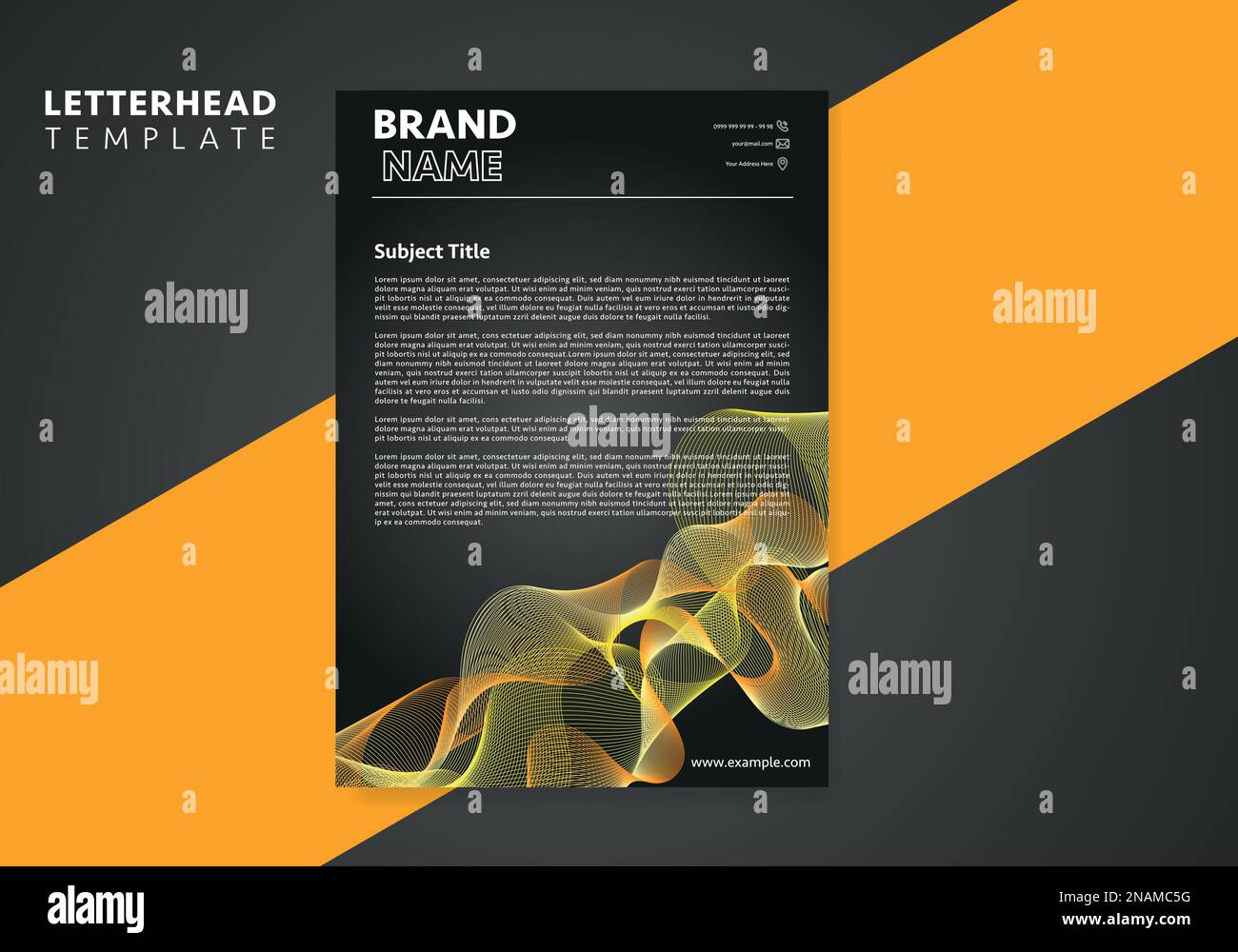 Corporate modern letterhead design template. creative modern letter ...