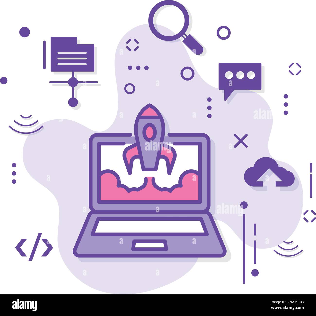 High tech machine Stock Vector Images - Alamy