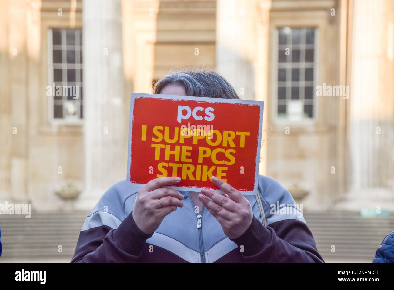 London, UK. 13th February 2023. PCS (Public and Commercial Services ...