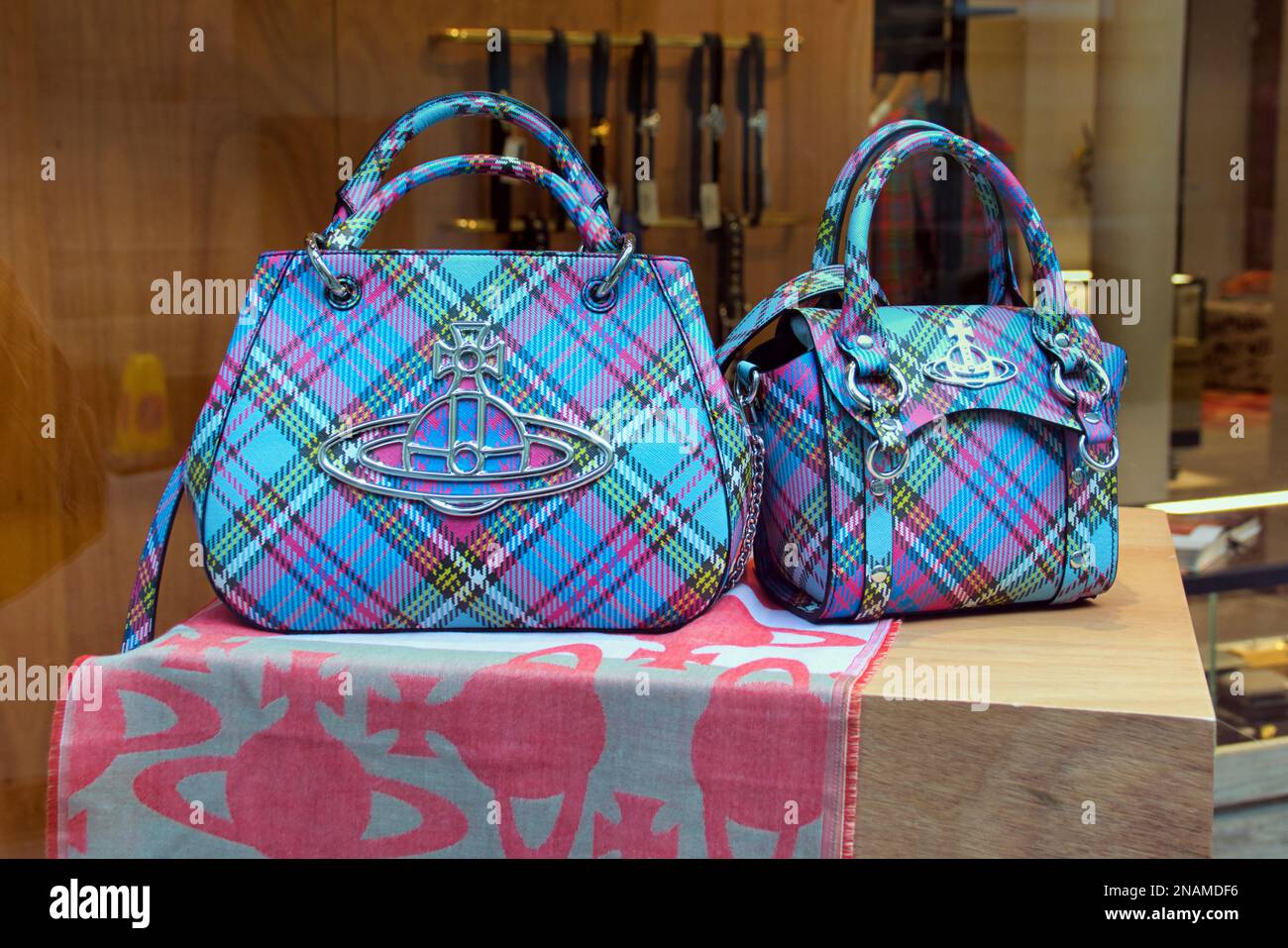 Vivienne Westwood designs iconic fashion Glasgow, Scotland, UK Stock ...