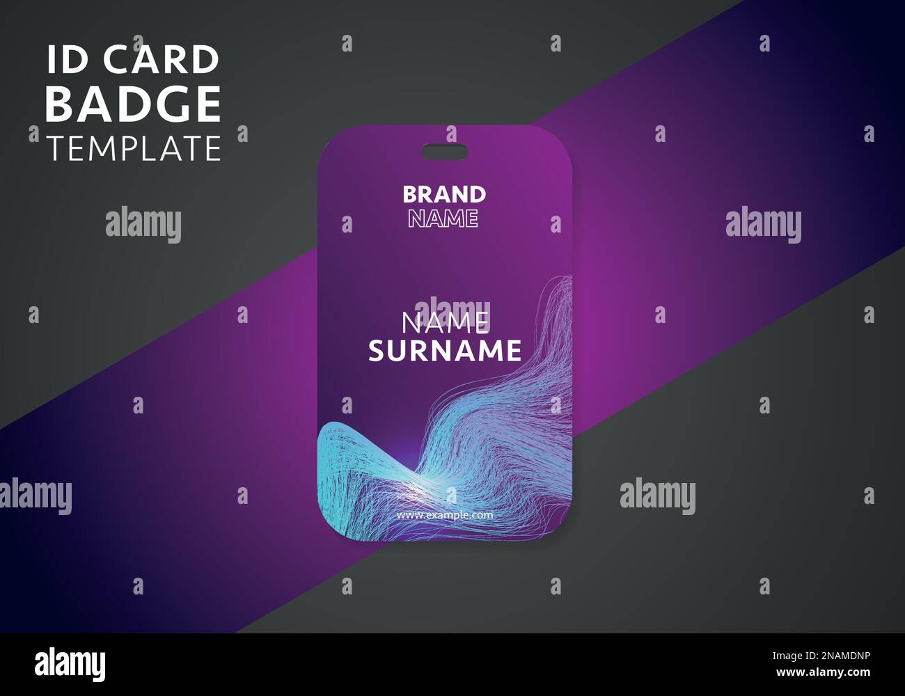 Badge template design of business corporate identity. Colorful abstract ...