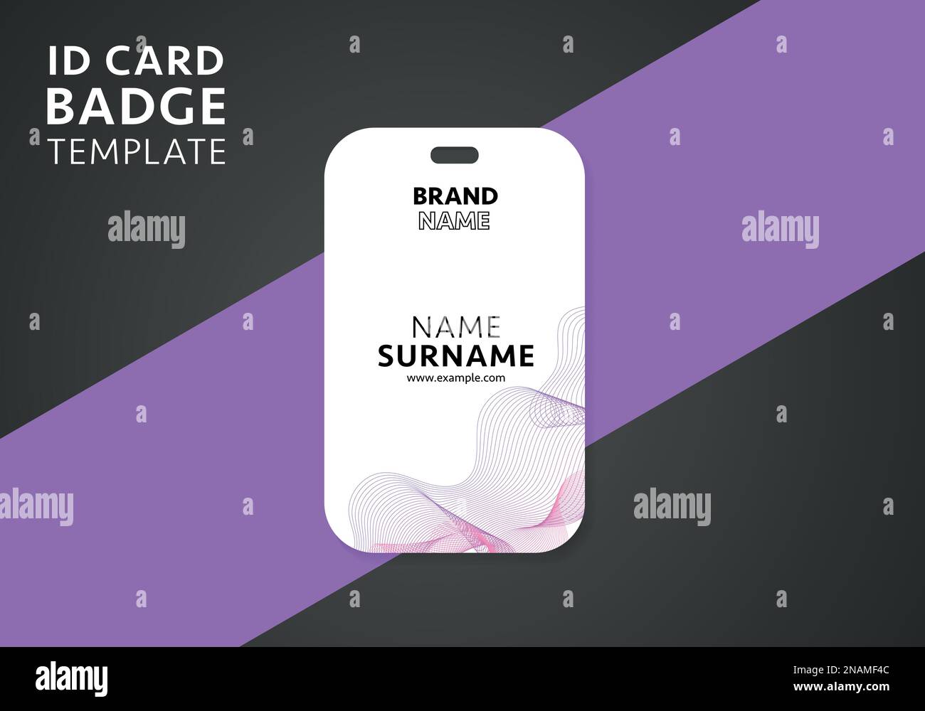 Badge template design of business corporate identity. Colorful abstract ...