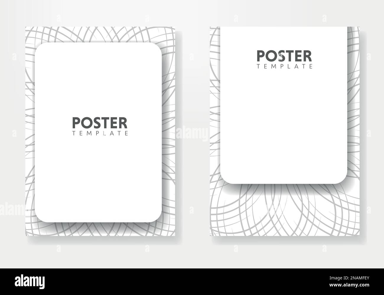 Set of Editable poster template. Can be used for poster, brochure ...