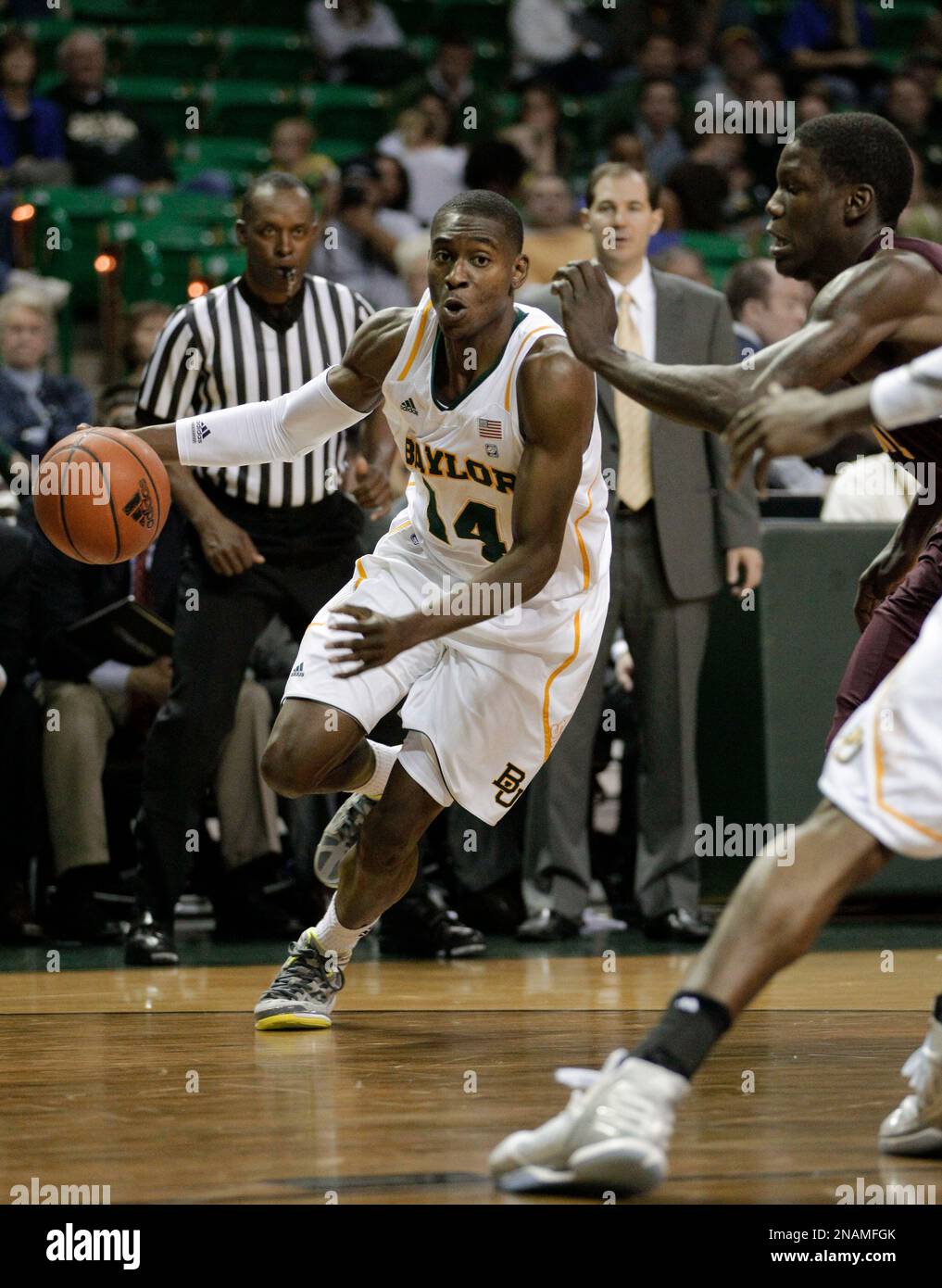 Baylor guard Deuce Bello (14) during an NCAA college basketball game ...