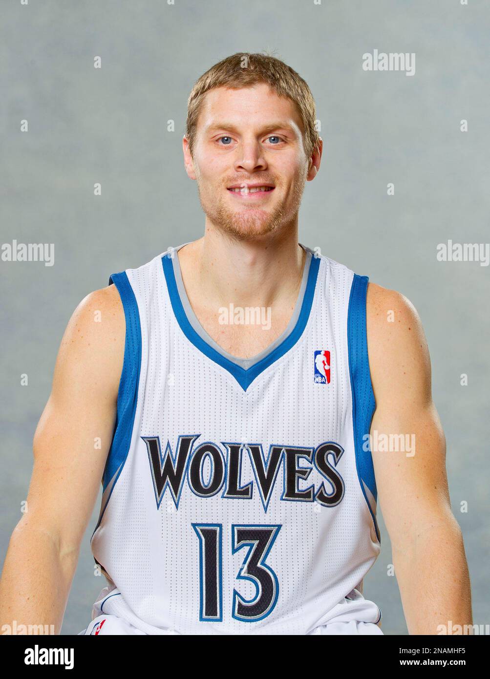 Minnesota Timberwolves guard Luke Ridnour during the NBA basketball ...