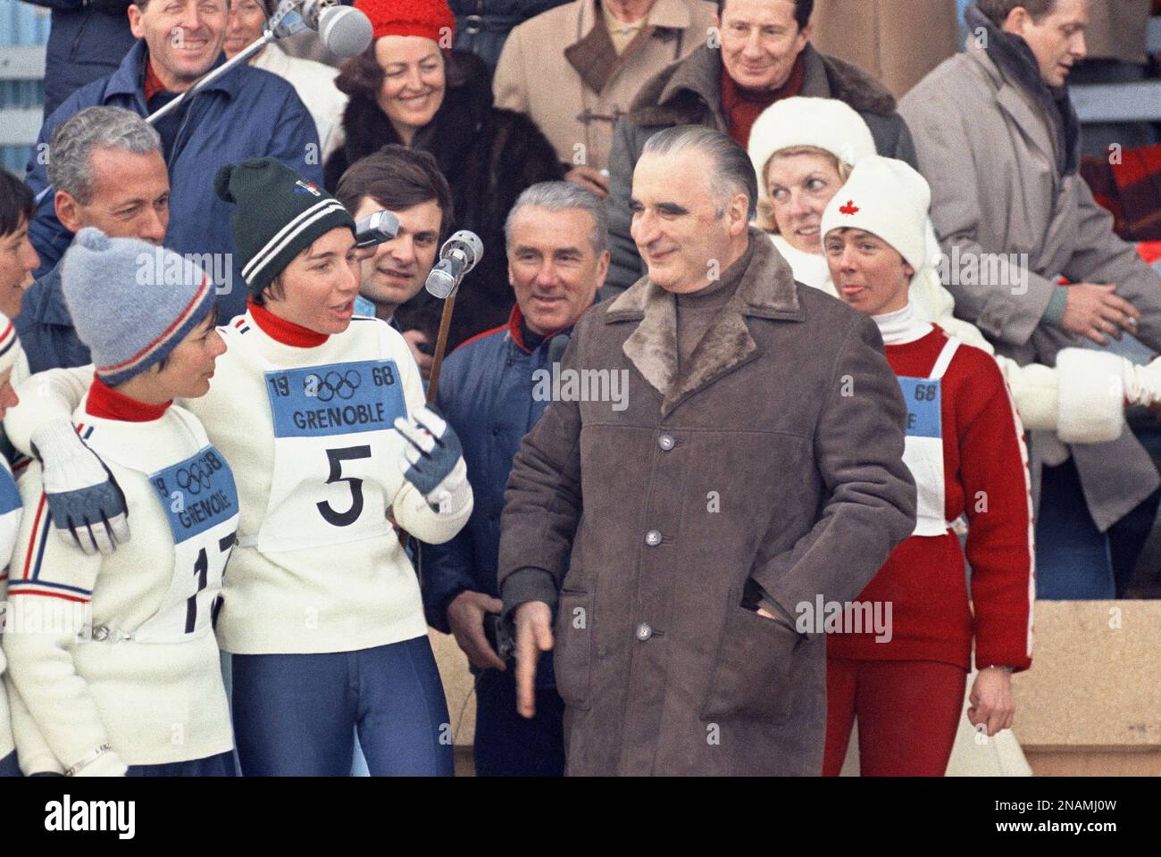Winners of Women’s giant slalom at Chamrousse in Grenoble, France, gold ...