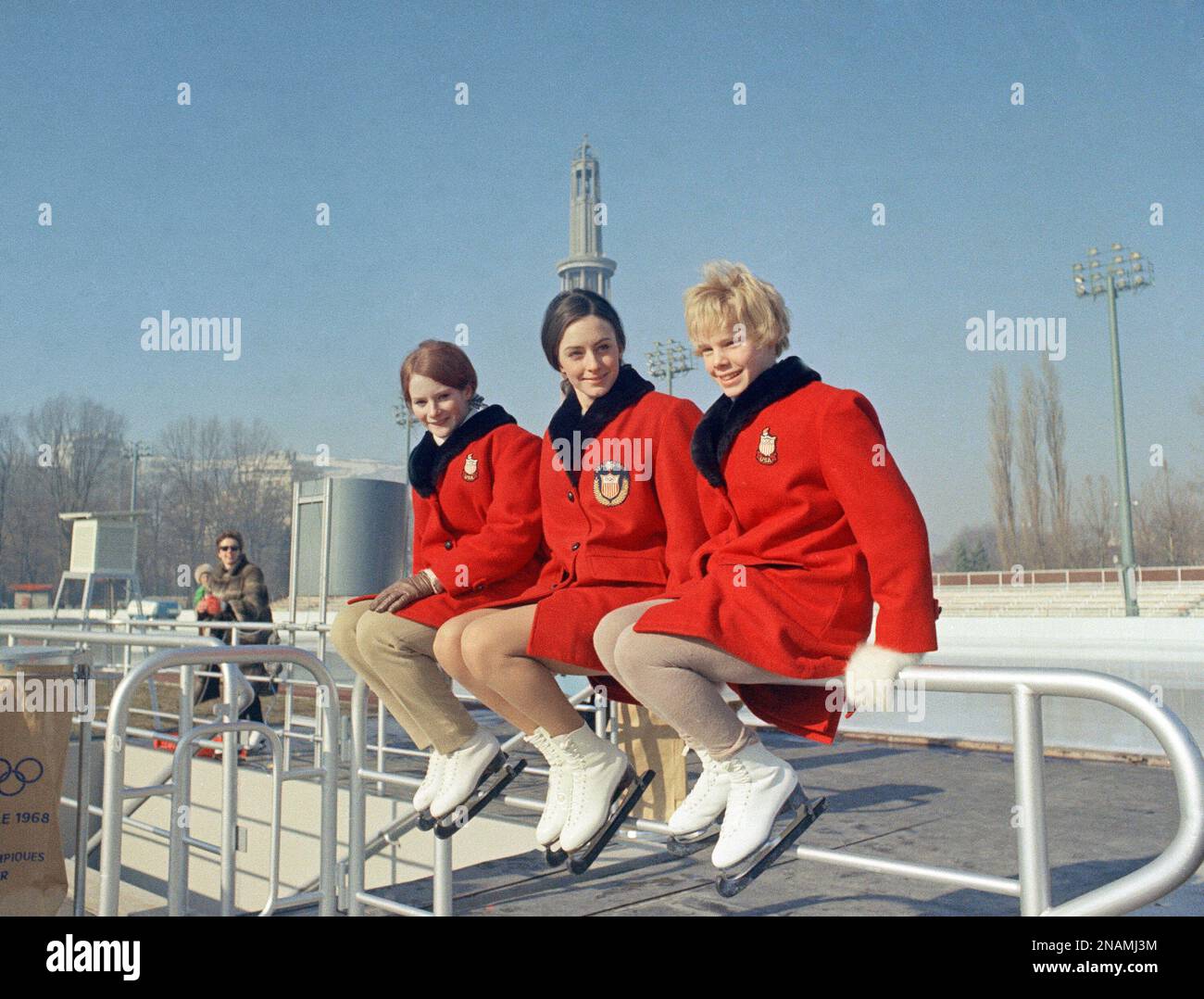 From left to right are: Tina Noyes, Peggy Fleming, Janet Lynn and Janet ...