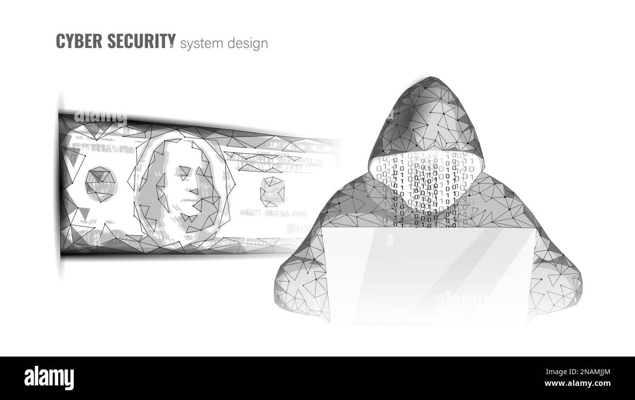 Anonymous Hacker At The Laptop Computer Internet Security Cyber Attack Business Concept Low