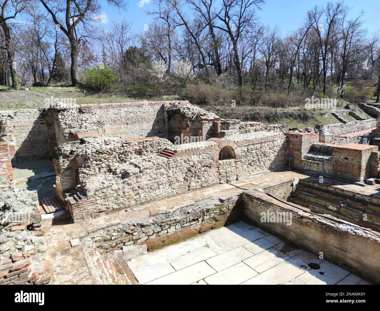 Ruins of Roman fortifications in ancient city of Diocletianopolis, town ...