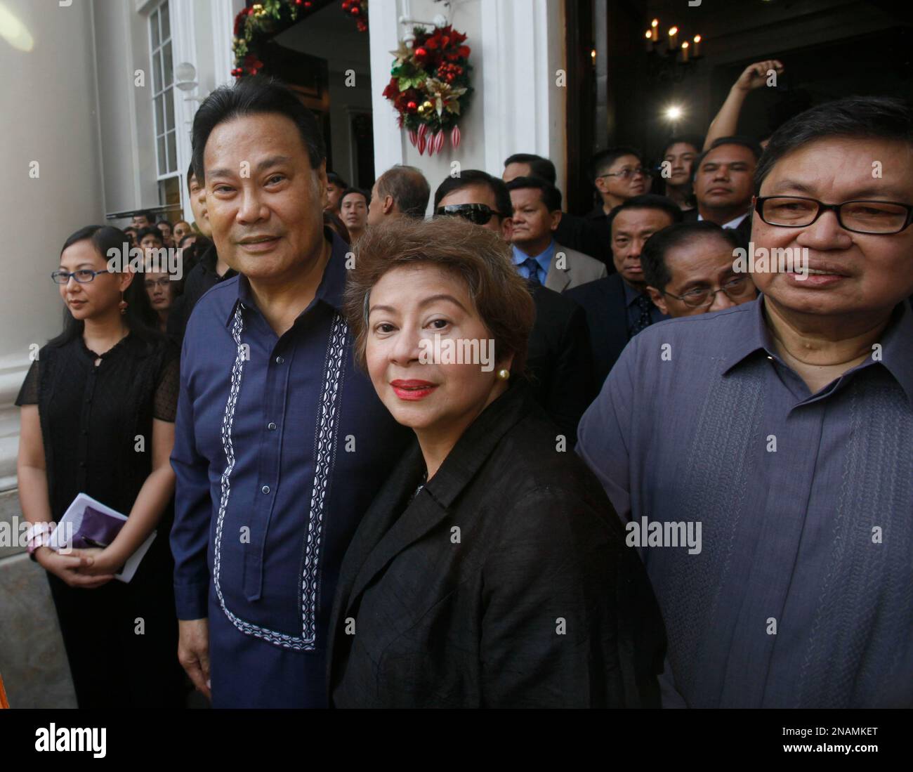 Embattled Philippine Supreme Court Chief Justice Renato Corona stands ...