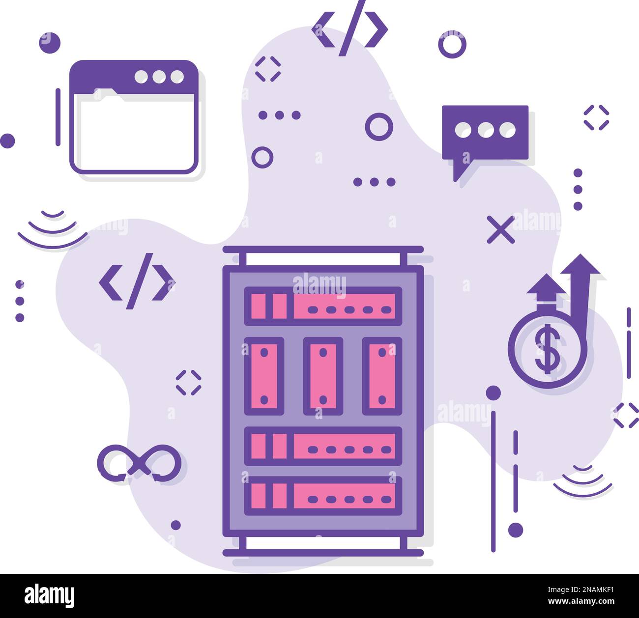 Supercomputers Stock Vector Images - Alamy