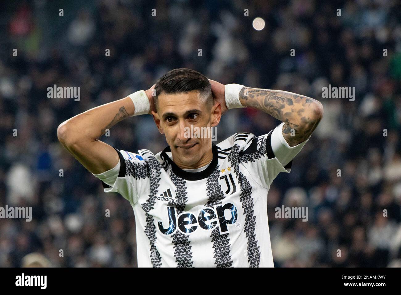 Allianz Stadium, Turin, Italy, February 12, 2023, Juventus Angel Di ...