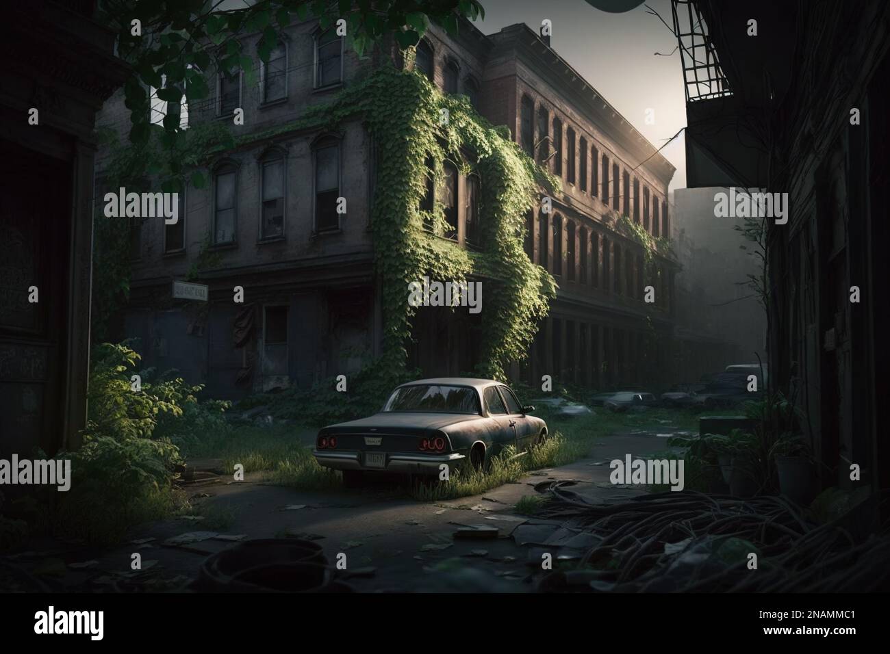 Dark abandoned neighborhoods hi-res stock photography and images - Alamy