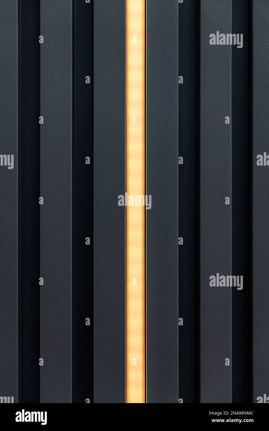 PVC vinyl coated exterior insulation board with LED light on it Stock ...