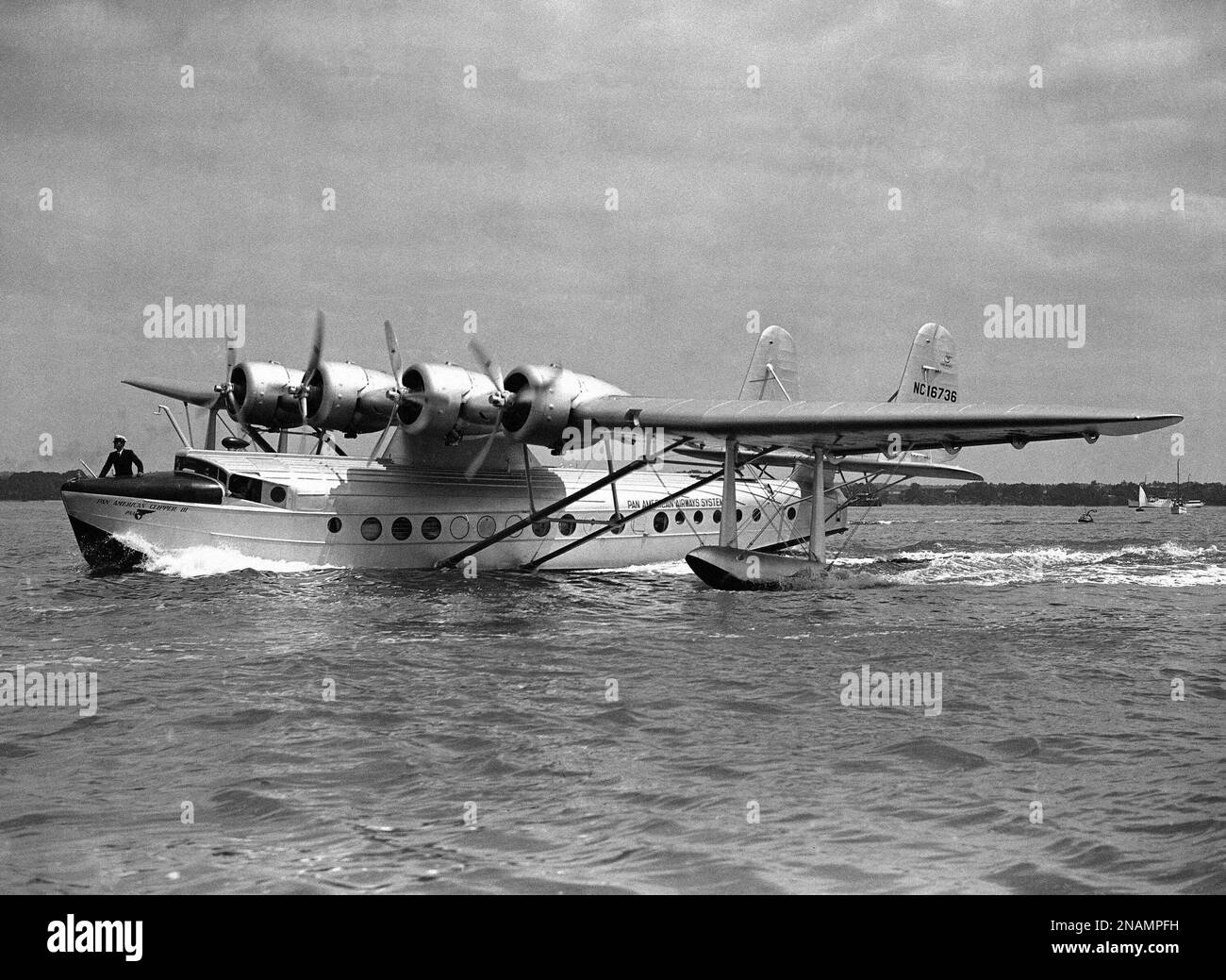 The Pan-American flying-boat Clipper III, which with the Imperial ...