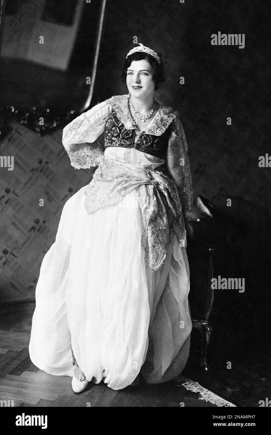 Princess Maxhide Zogu of Albania, sister of King Zog,in national ...