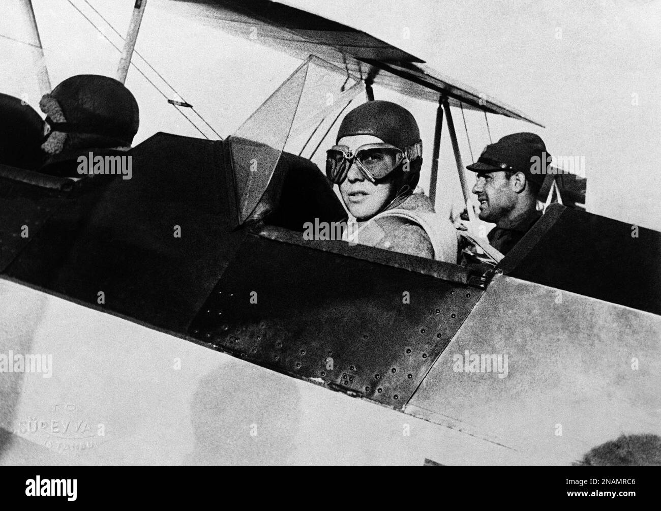 Flight-Lieutenant Sabiha Guckchen, known as the Flying Amazon of Turkey ...