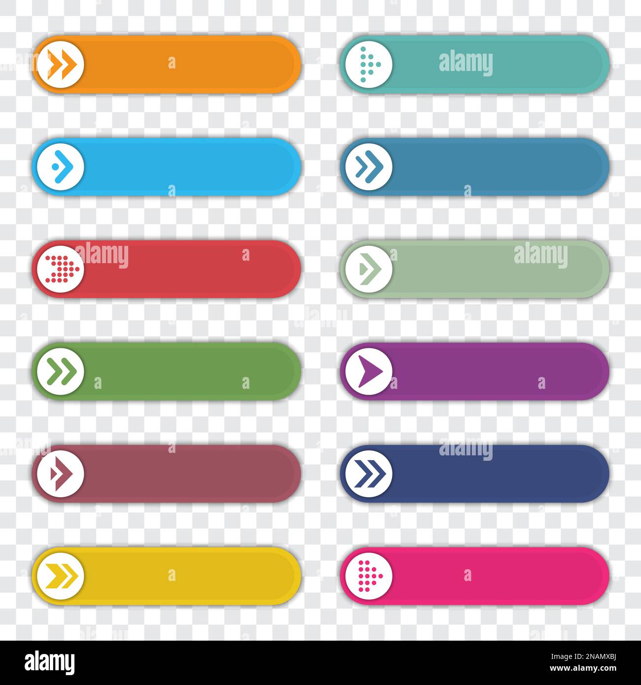 Set of number bullet point with arrows. Infographic elements template ...