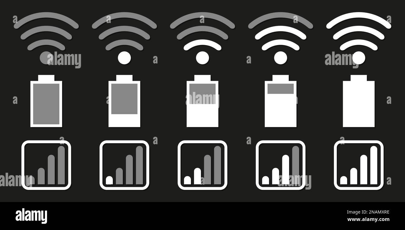 Mobile battery life Stock Vector Images - Alamy