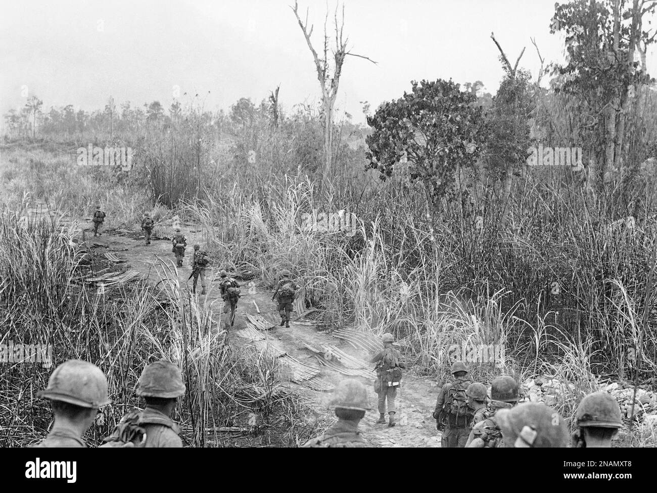 U.S. troops engage in Operation Delaware in the A Shau Valley during ...