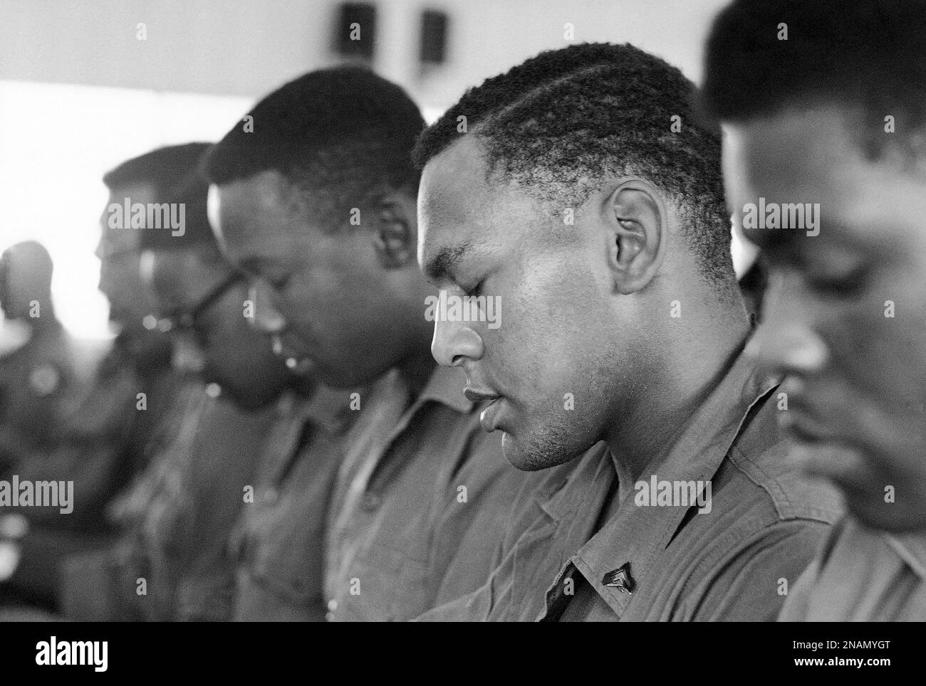 Soldiers attend a memorial service for slain civil rights leader Martin ...