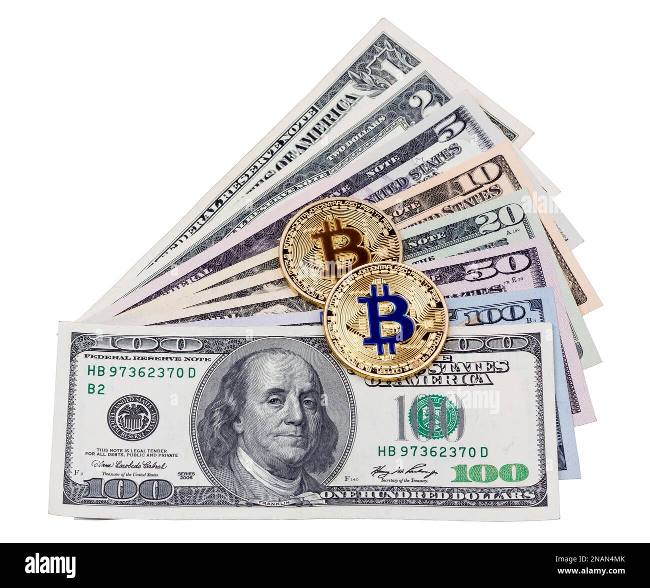 One hundred euro dollar banknotes Cut Out Stock Images & Pictures - Alamy