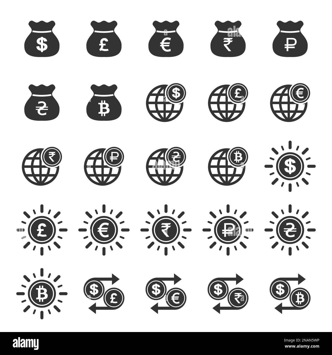 Hand rupee icon hi-res stock photography and images - Alamy