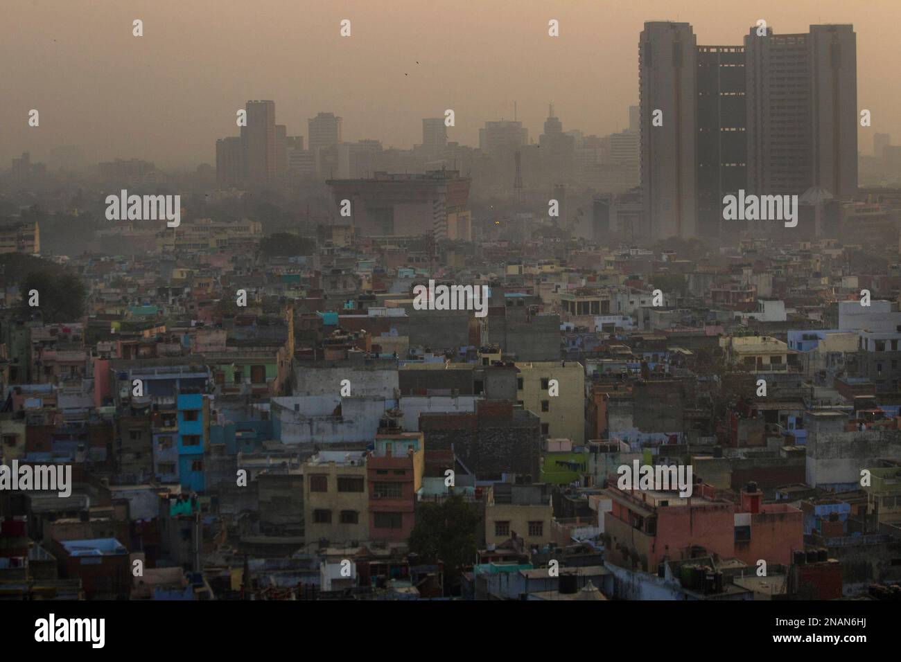 In this Thursday, Dec. 8, 2011 photo, a bird's eye view of congested ...