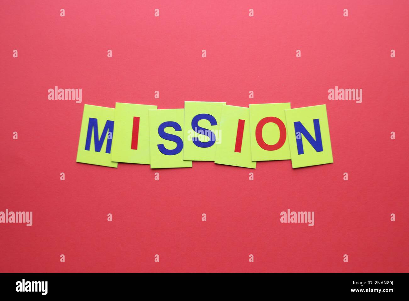 Red letters inscription goal hi-res stock photography and images - Alamy
