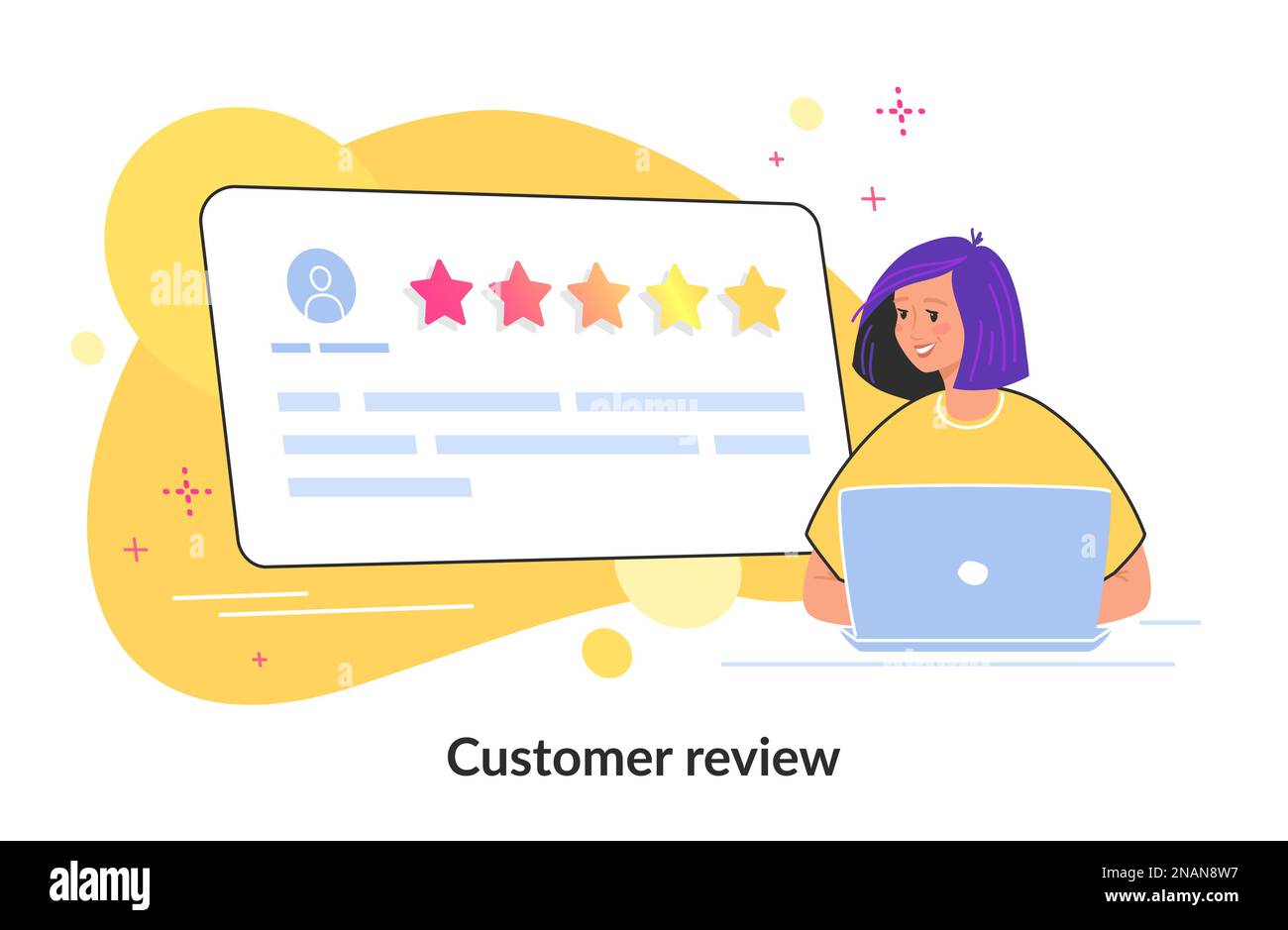 Consumer review comment rate Cut Out Stock Images & Pictures - Alamy