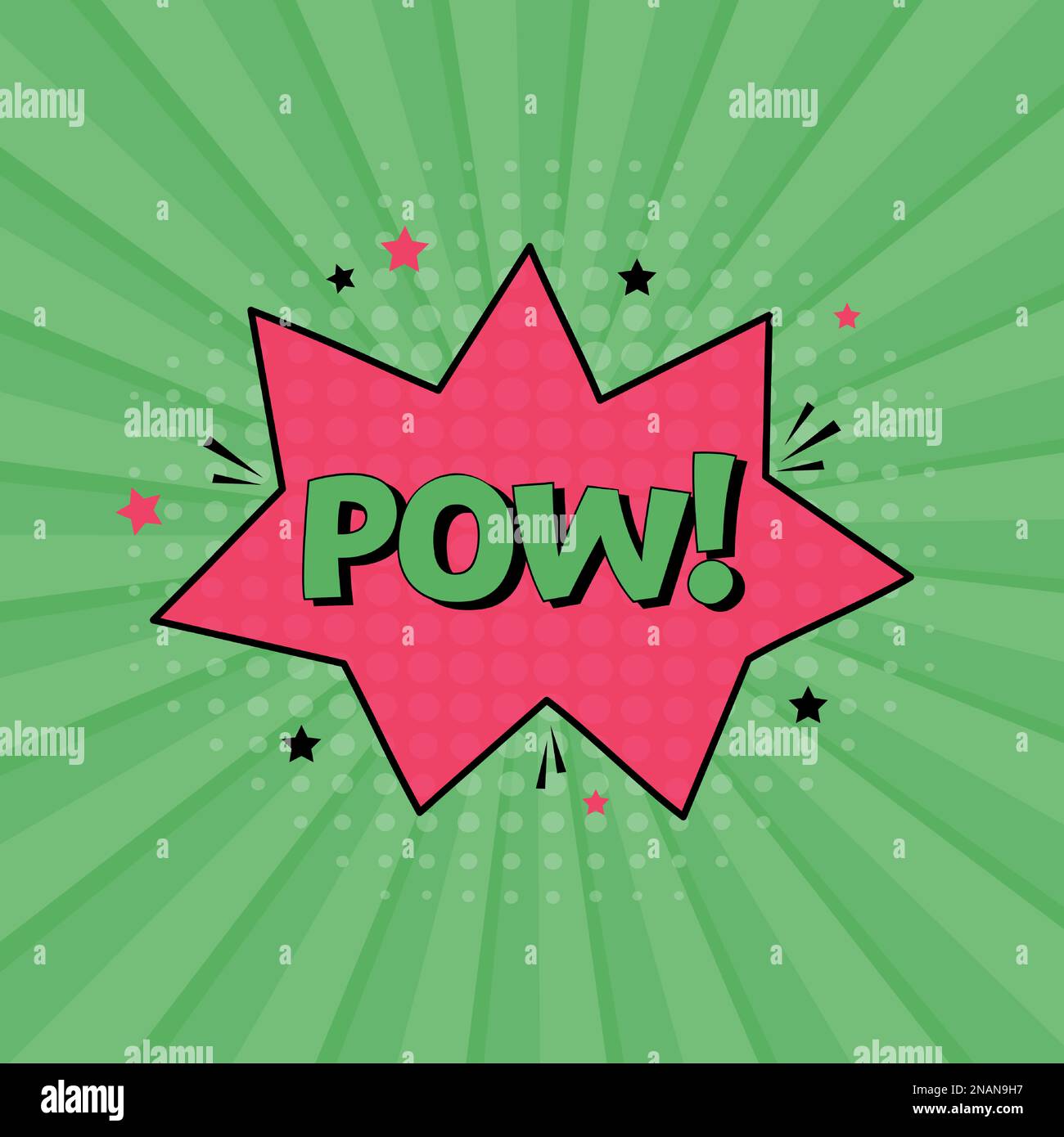 Dynamic pow comic burst Stock Vector Images - Alamy