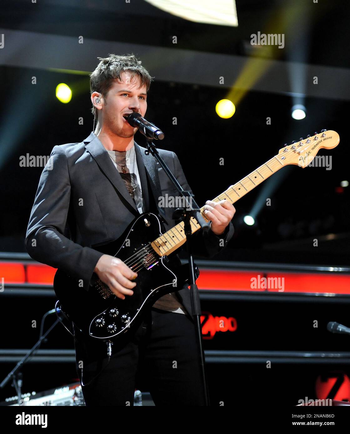 Musician Mark Foster and his band Foster The People perform at Z100's ...