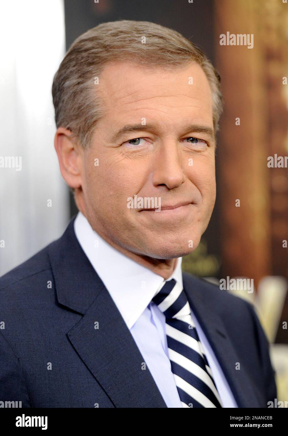 NBC News anchor Brian Williams attends the premiere of "New Year's Eve ...