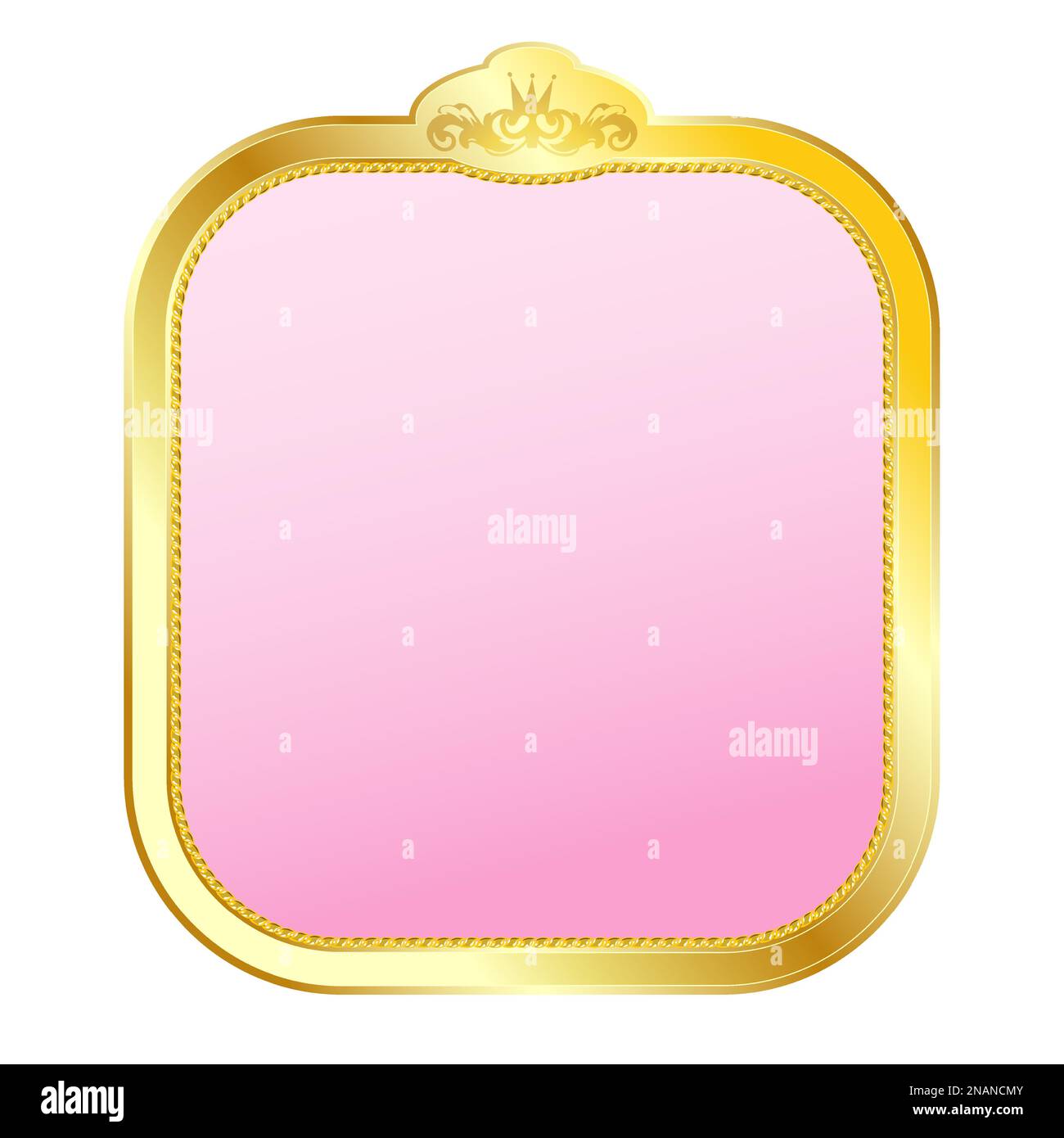 Princess pink frame hi-res stock photography and images - Alamy