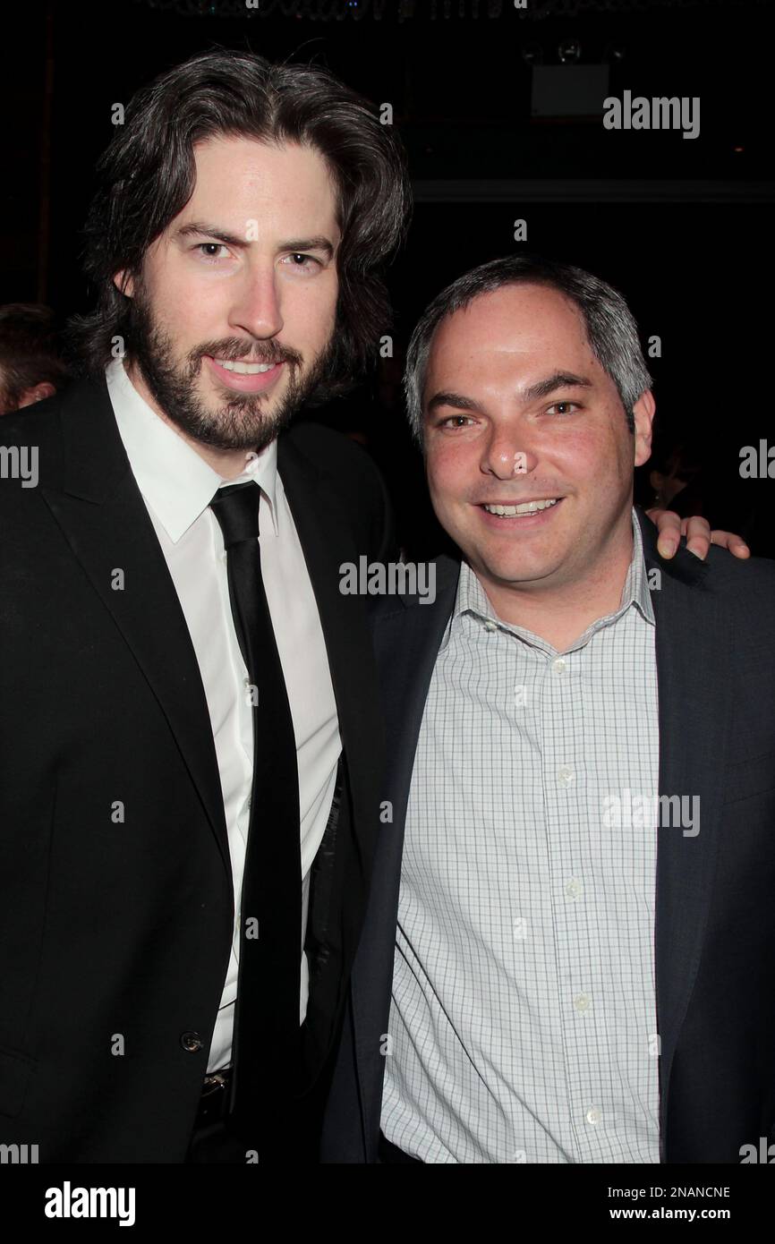 In this Dec. 8, 2011 photo, Jason Reitman, left, and Adam Goodman pose ...
