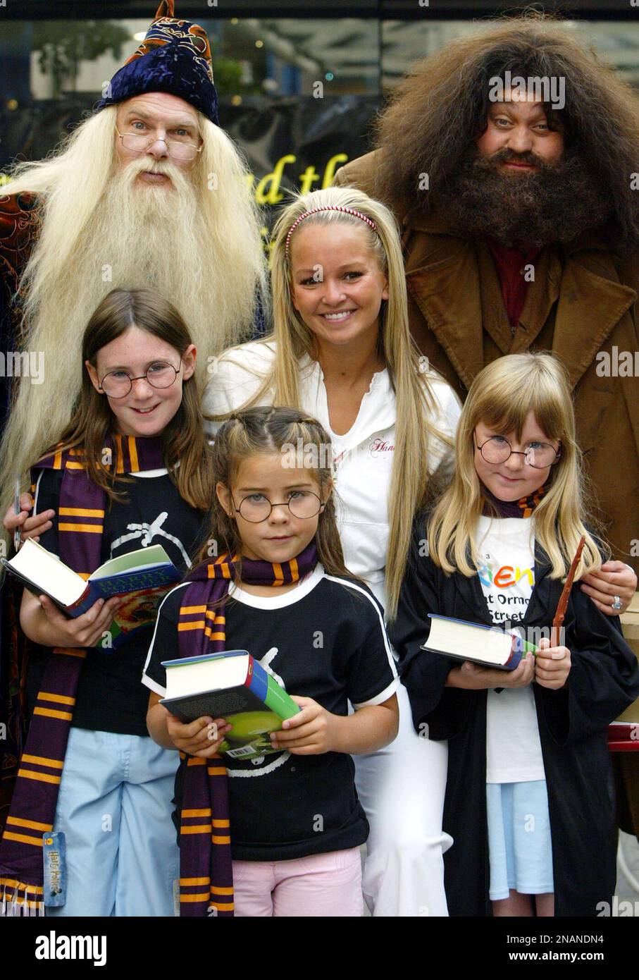Actress Jennifer Ellison, centre in white, joins Harry Potter ...