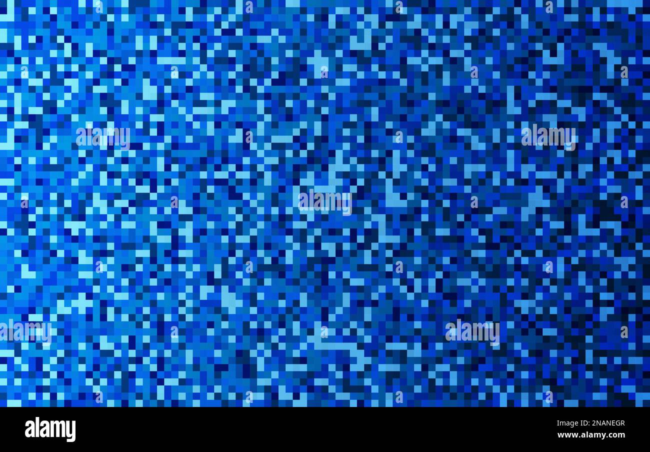 abstract blue pixel mosaic background, vector illustration Stock Vector ...