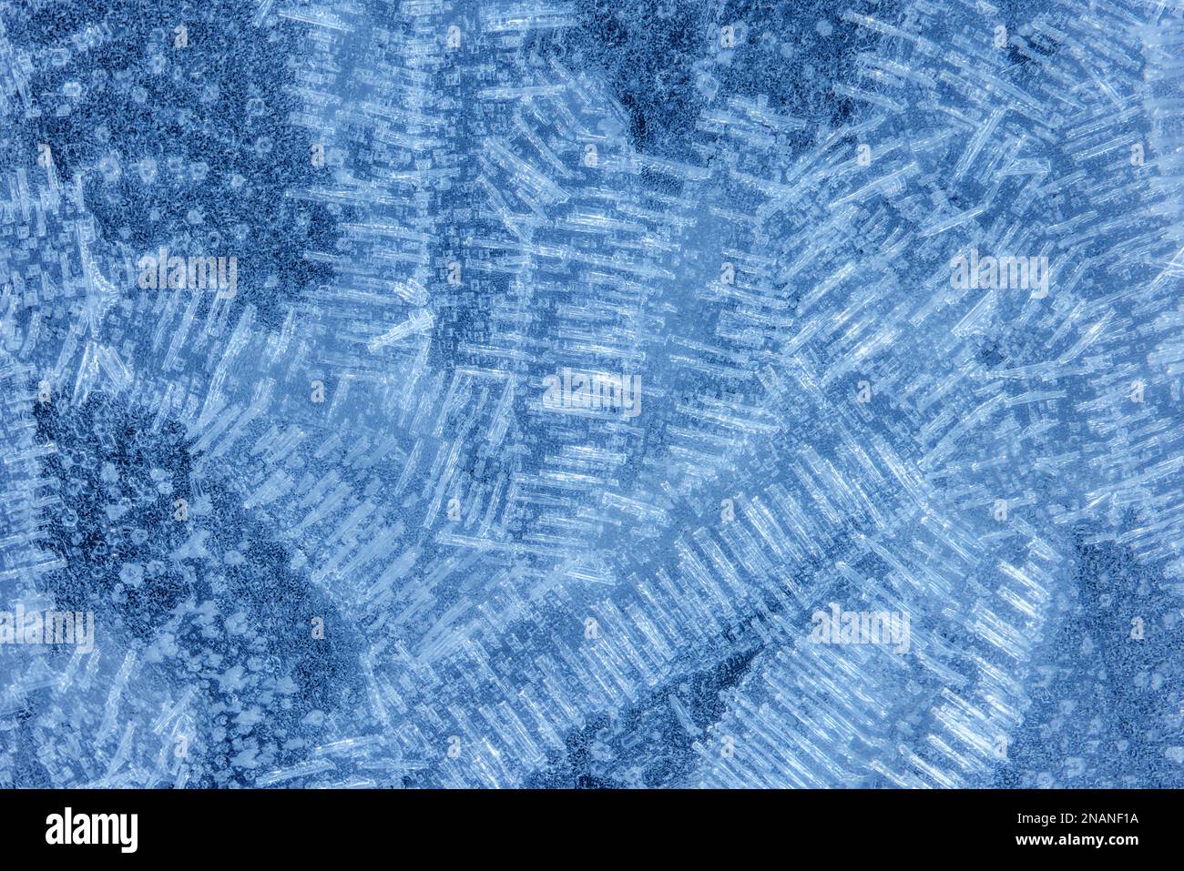 Close-up of frost textures on the ground. Frost needles Stock Photo - Alamy