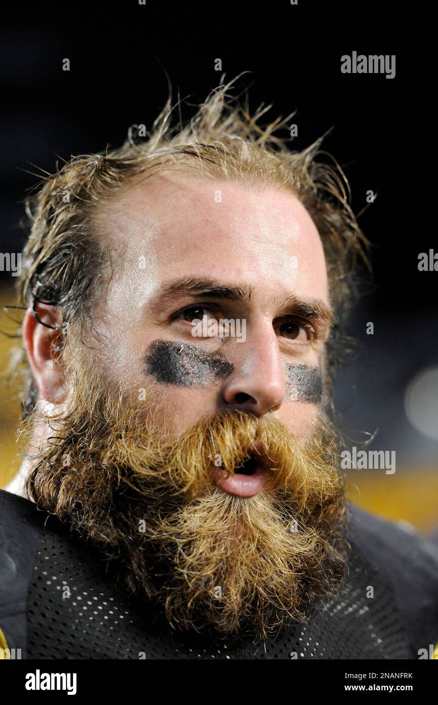 Pittsburgh Steelers defensive end Brett Keisel on the field following ...